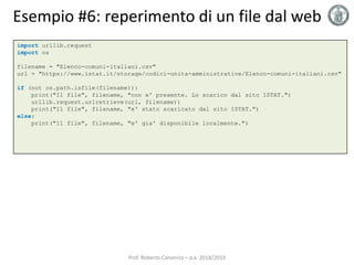 Python@Unina - Exercises | PPT