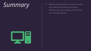 Operating system memory management in operating system | PPTX