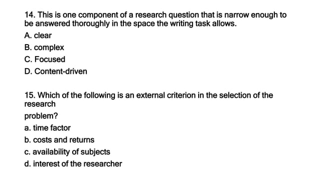 PR1-Quiz Reviewer for Senior Highschools | PPTX