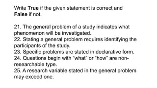 PR1-Quiz Reviewer for Senior Highschools | PPTX