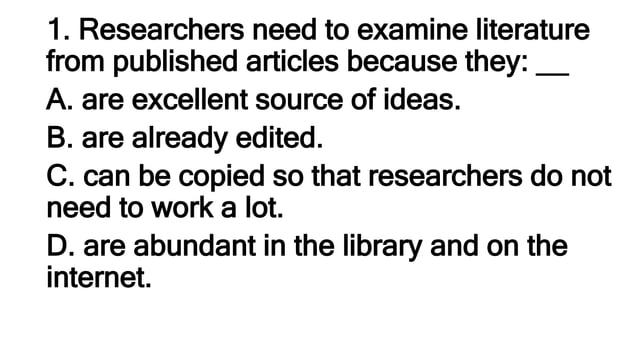 PR1-Quiz Reviewer for Senior Highschools | PPTX