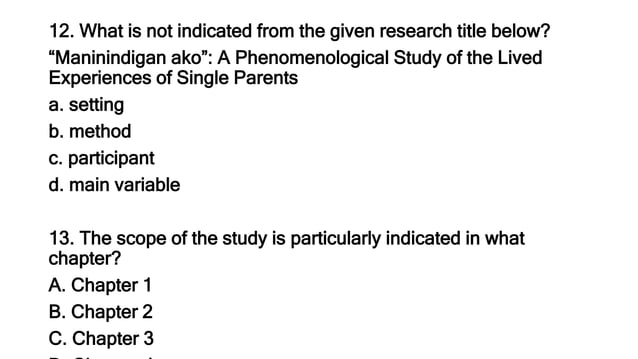 PR1-Quiz Reviewer for Senior Highschools | PPTX