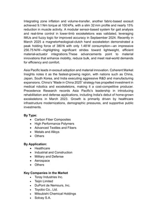 Exosuit Materials market research report | PDF