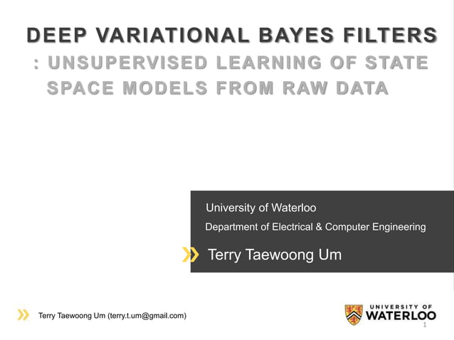 Deep Variational Bayes Filters (2017) | PPT