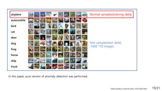 [Pr12] deep anomaly detection using geometric transformations | PPT
