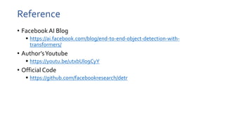 PR-284: End-to-End Object Detection with Transformers(DETR) | PPT