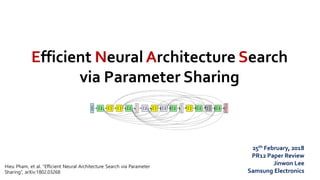 Efficient Neural Architecture Search via Parameter Sharing | PDF | Graphics Software | Computer ...