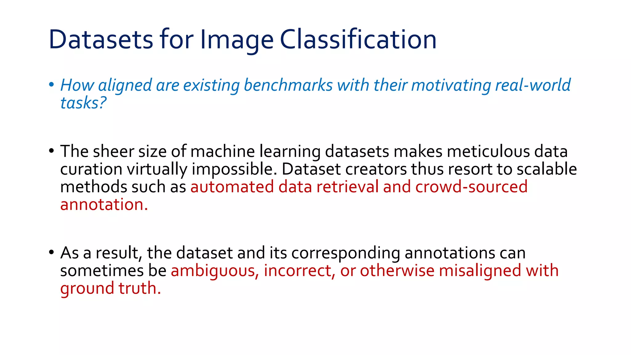PR-258: From ImageNet to Image Classification: Contextualizing Progress on Benchmarks | PDF ...