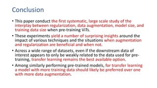 PR-330: How To Train Your ViT? Data, Augmentation, and Regularization ...