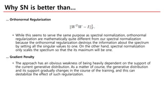 [PR12] Spectral Normalization for Generative Adversarial Networks | PPT