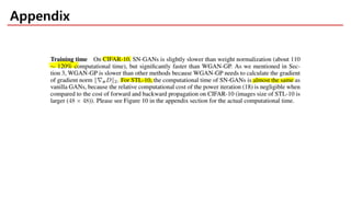 [PR12] Spectral Normalization for Generative Adversarial Networks | PPT