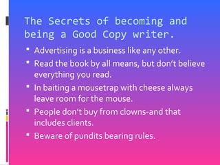 Basics of Advertising | PPT