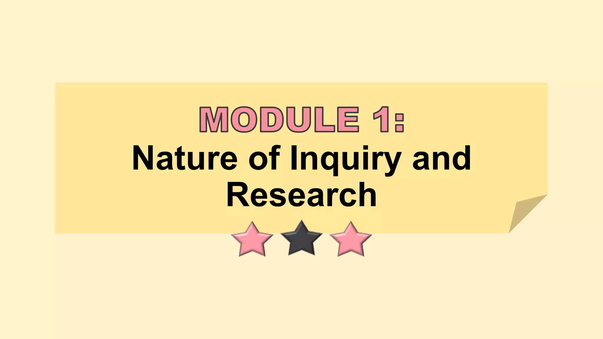 Nature of Inquiry and Research | PPTX