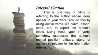 Synthesis is an important element of academic writing, demonstrating ...
