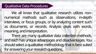PR1 Q2 - Lesson 1 (Coding Qualitative Data).pptx | Programming Languages | Computing