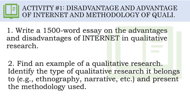 SHS G11_QUALITATIVE RESEARCH CHAPTER 2 LESSON 1.pptx | Education
