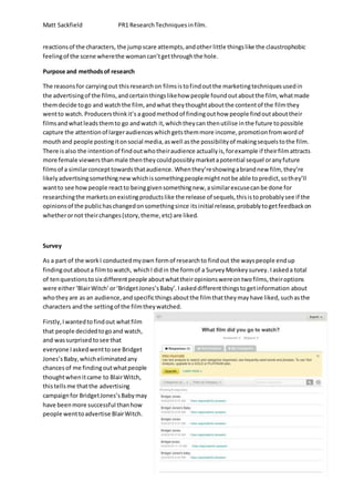 Pr1 research techniques in film. | PDF