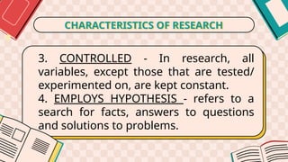 Practical Research 1 (week 1) Importance of Research .pptx
