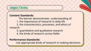 Practical Research 1 (week 1) Importance of Research .pptx
