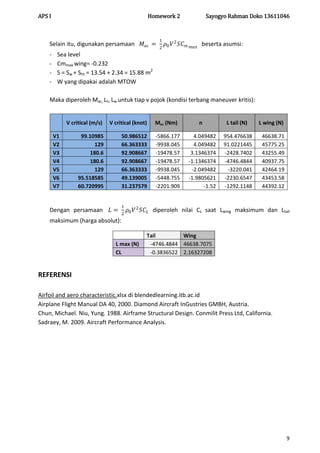 Homework 2: Design Loads Analysis | PDF