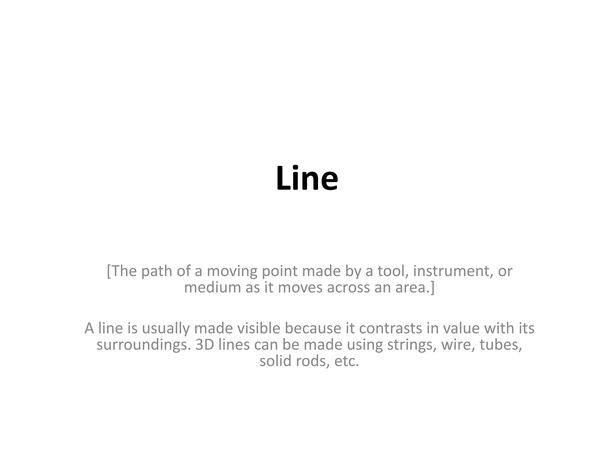 Element of Art - Line | PPT