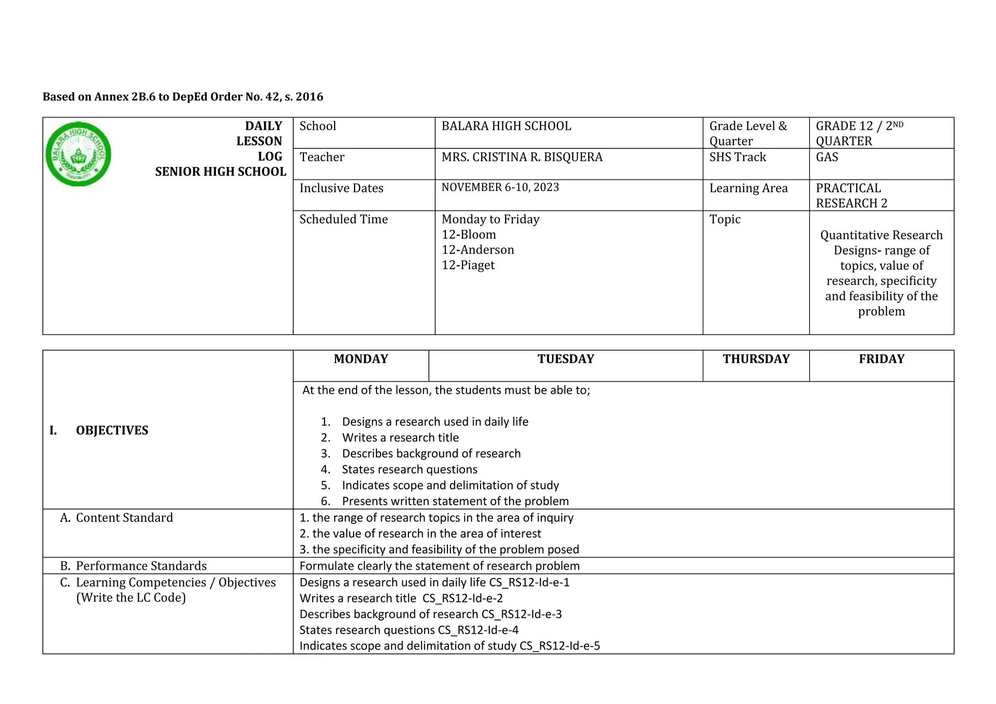 PR2-QUARTER-2-WEEK-1-SHS-DAILY-LESSON-LOG-DLL-NOV.-6-10-2023.docx