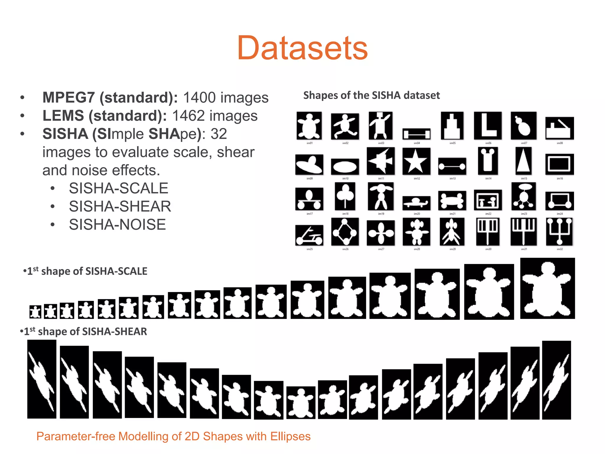 Parameter-free Modelling of 2D Shapes with Ellipses | PPT