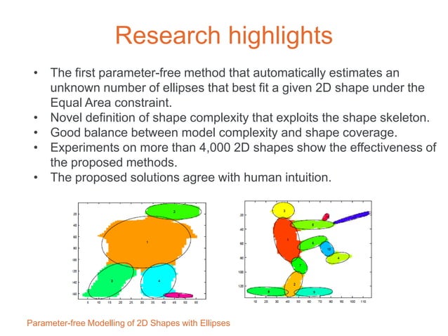 Parameter-free Modelling of 2D Shapes with Ellipses | PPT