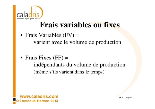 PR2 Méthodes classiques de calcul du prix de revient PR2 Méthodes classiques de calcul du prix de revient
