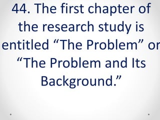 Practical Research 2 Test for First Semester | PPTX