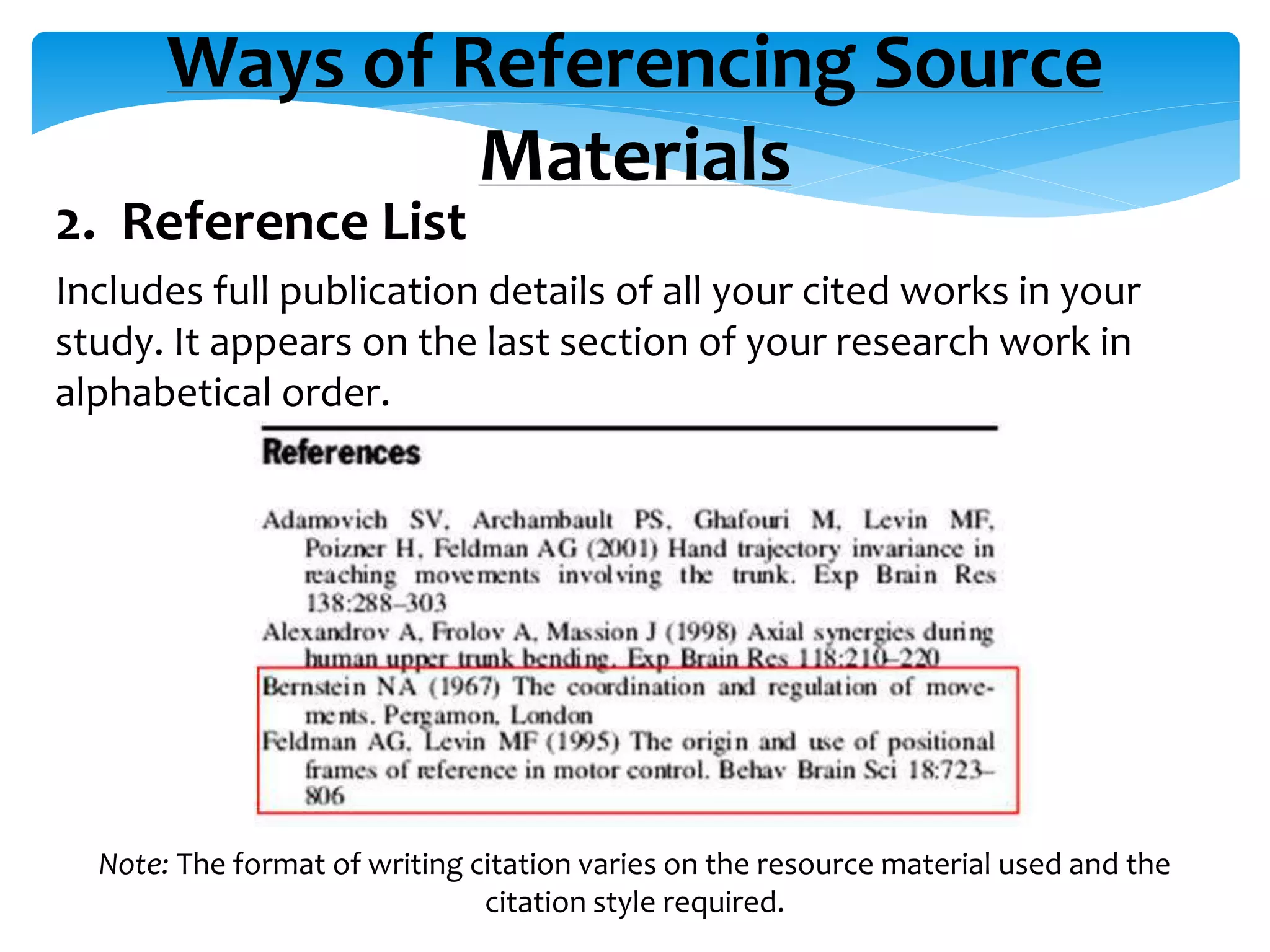 Citation and References | PPTX