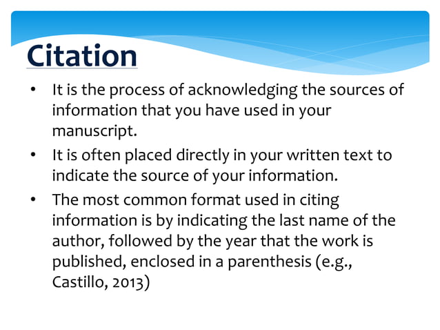 Citation and References | PPT