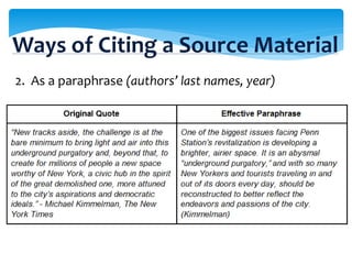 Citation and References | PPTX