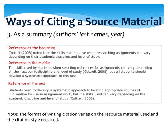 Citation and References | PPT