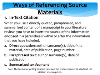 Citation and References | PPT