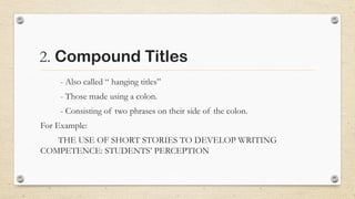 Practical Research 2 Research title.pptx | Education
