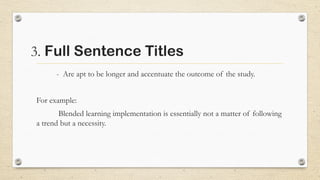 Practical Research 2 Research title.pptx | Education