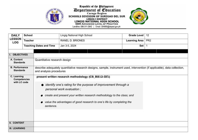 PR2 ,WEEK 6.docx,sample lesson plan,pr2. | PPT