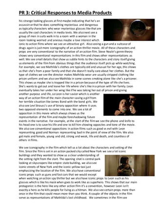 Pr 3 critical responses | DOCX | Movies | Entertainment