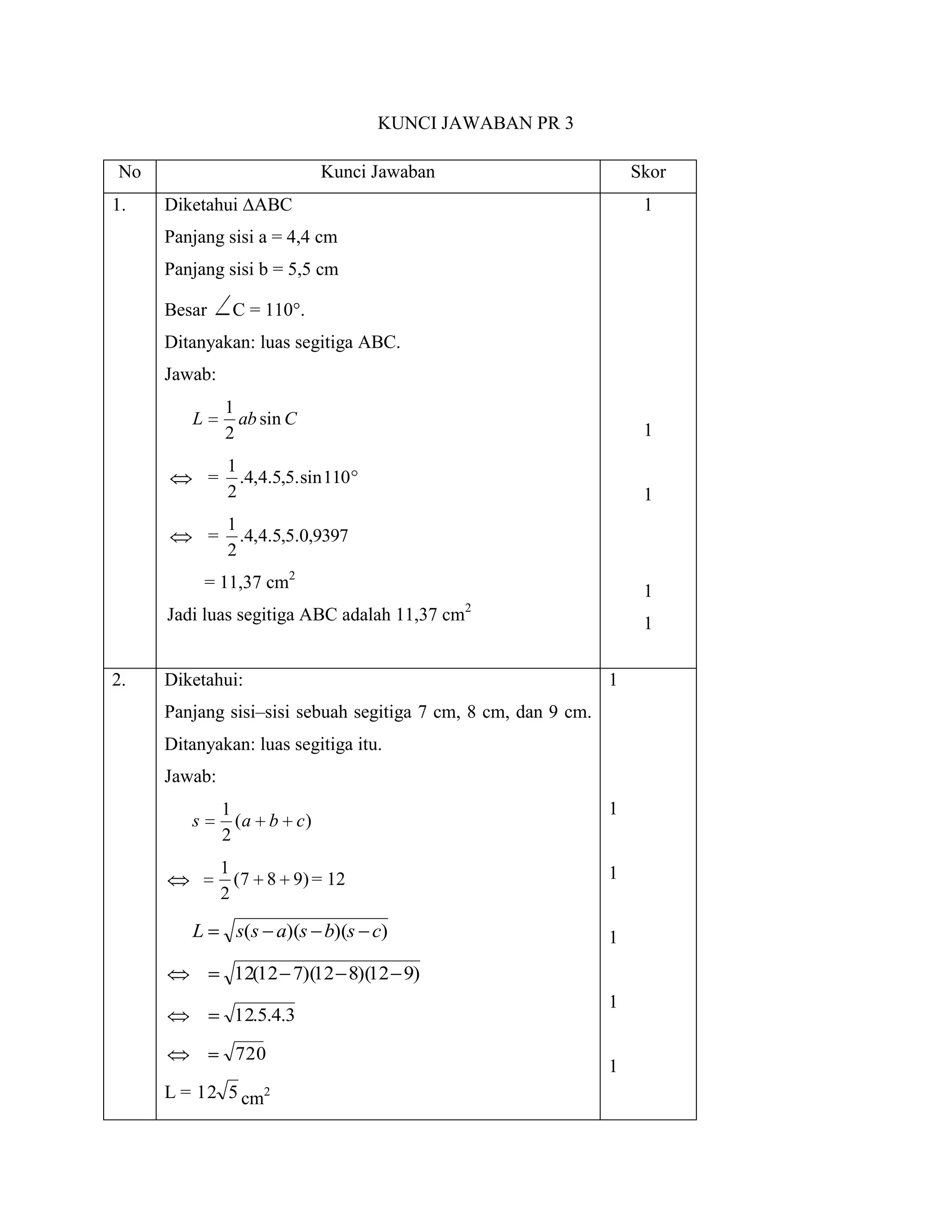 Pr 3 dan pembahasannya | DOCX