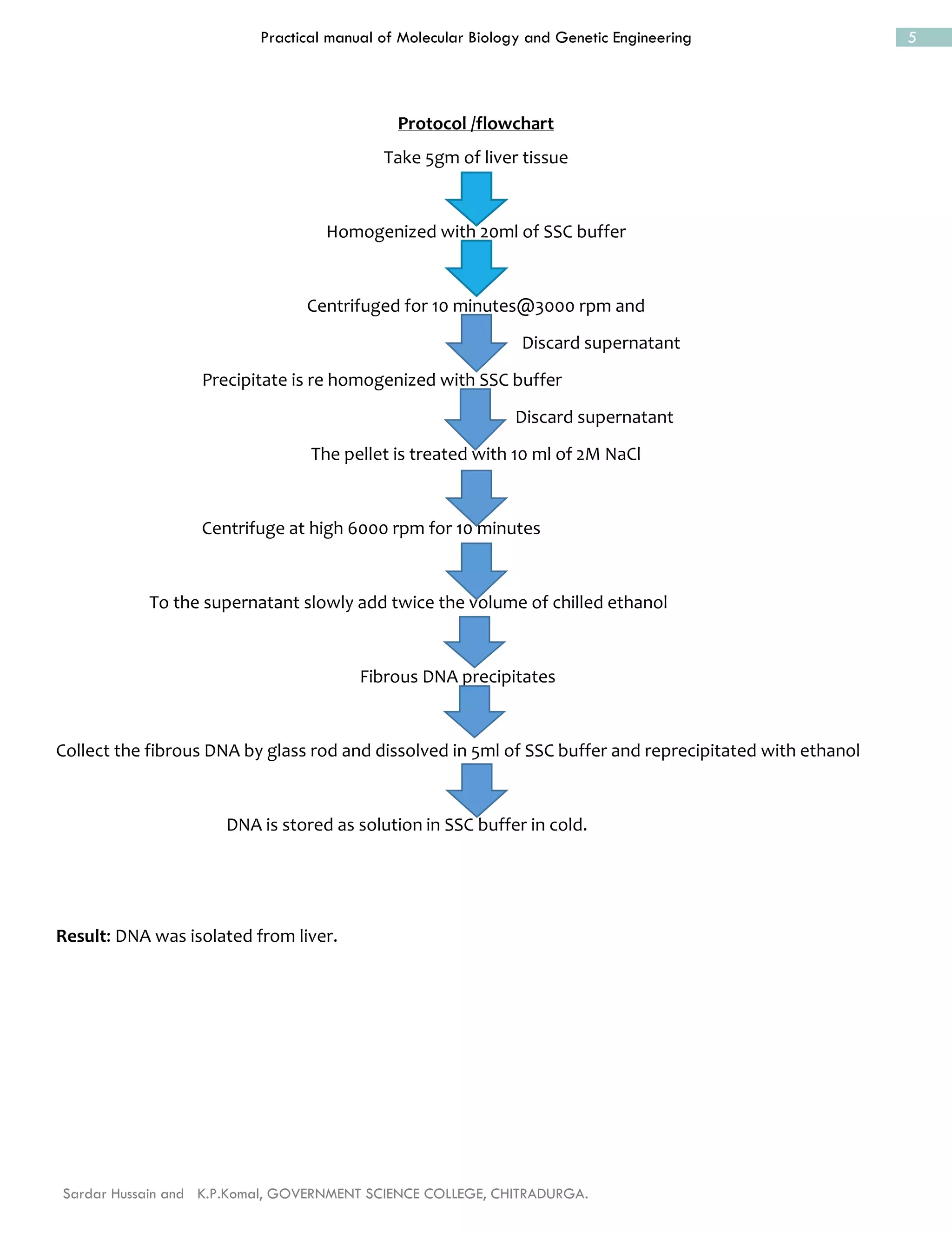 practical manual on molecular biology and genetic engineering ...