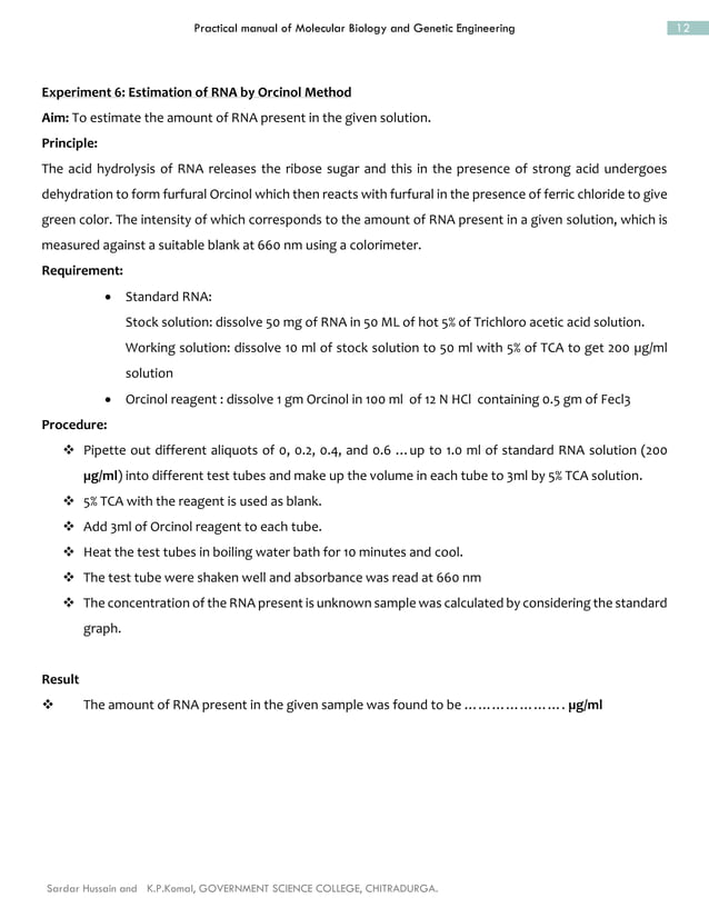 practical manual on molecular biology and genetic engineering ...