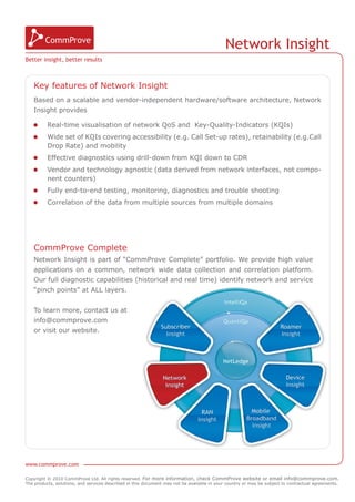 CommProve Network Solution | PDF