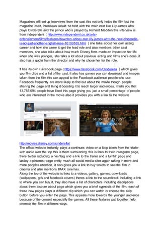 Pr6 the hollywood blockbuster | DOCX