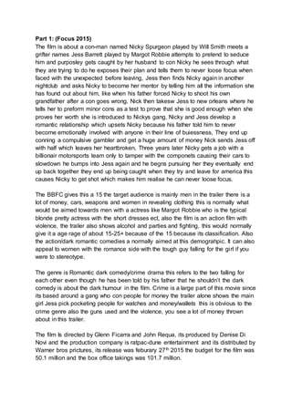 Pr6 the hollywood blockbuster | DOCX