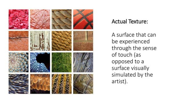 Element of Art - Texture