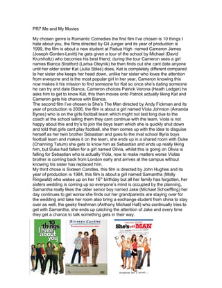 Pr7 me and my movies | PDF