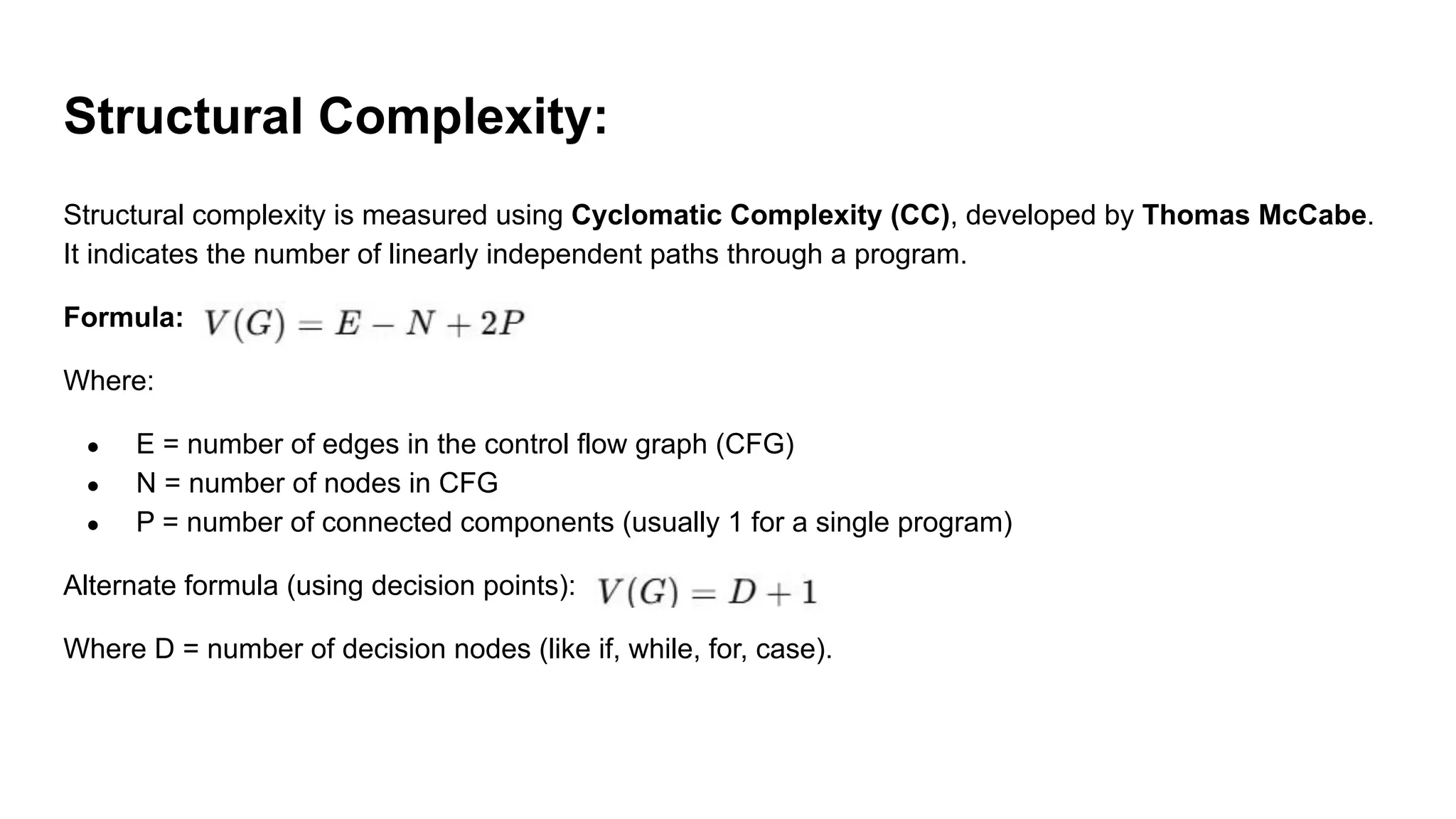 Estimation of Test Coverage and Structural Complexity | PDF