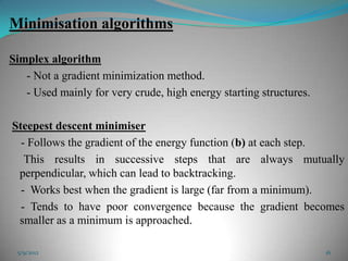 energy minimization | PPTX