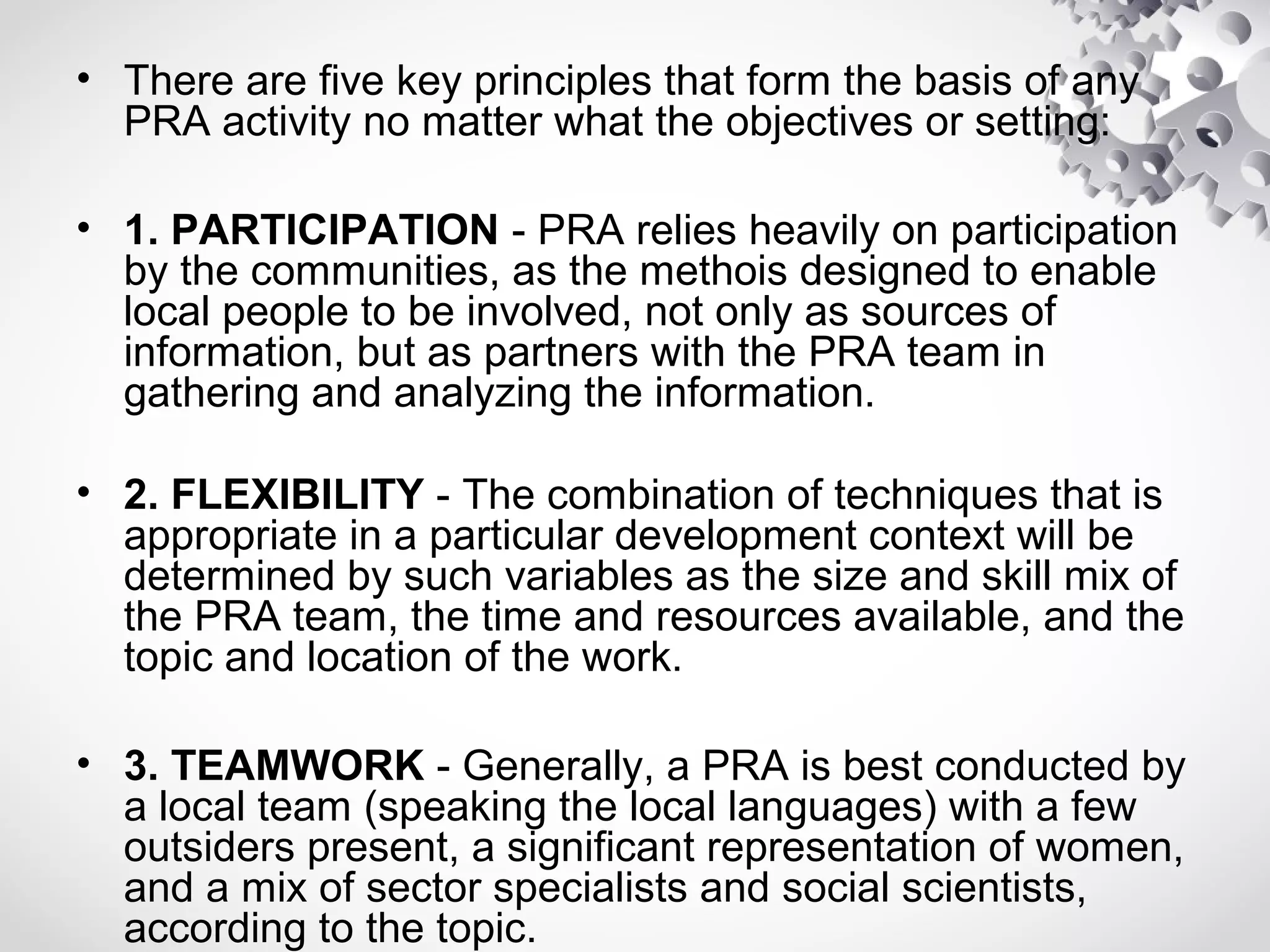 Participatory rural appraisal | PPT